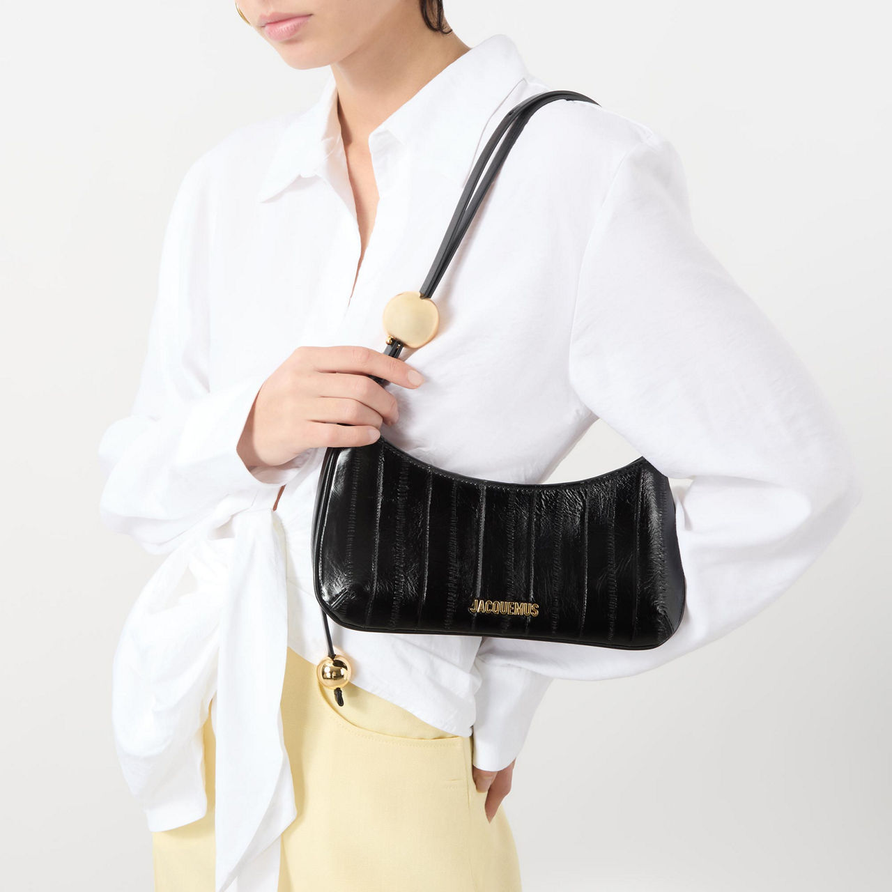 JACQUEMUS Le Bisou Perle Shoulder Bag