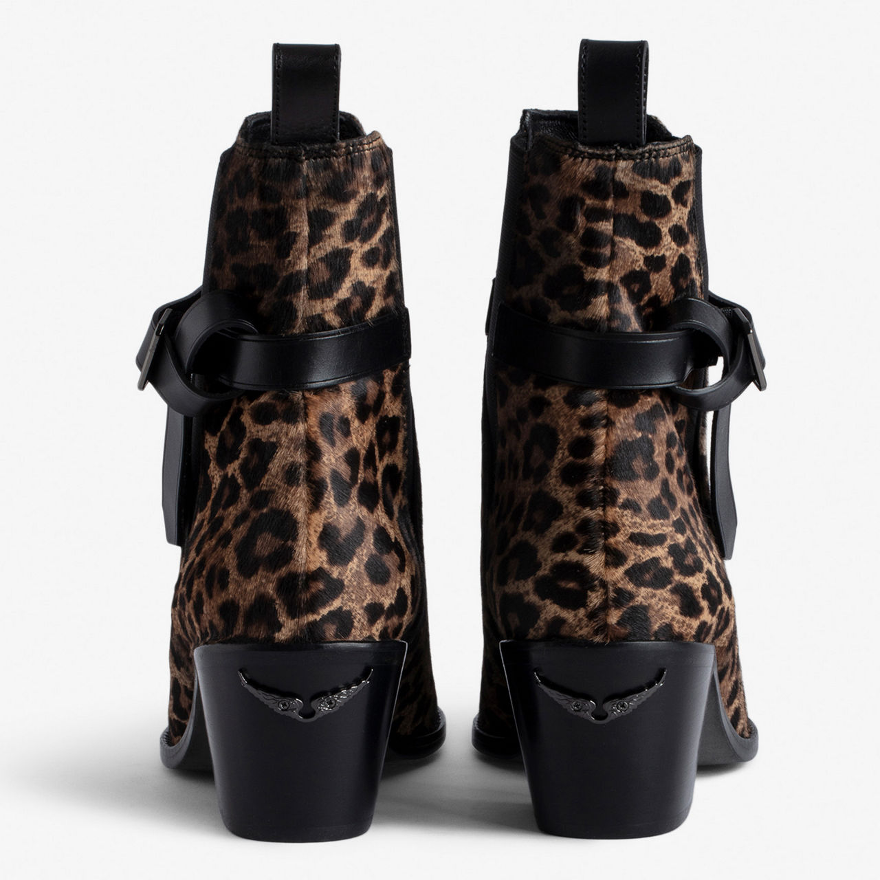 ZADIG&VOLTAIRE Tyler Leopard Print Cowboy Boots