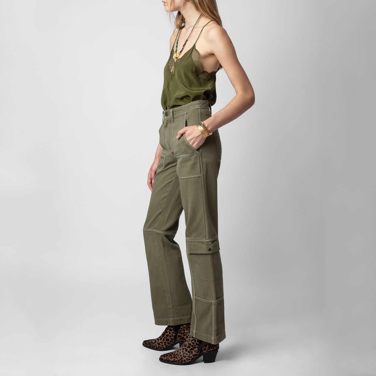 ZADIG&VOLTAIRE Tyler Leopard Print Cowboy Boots