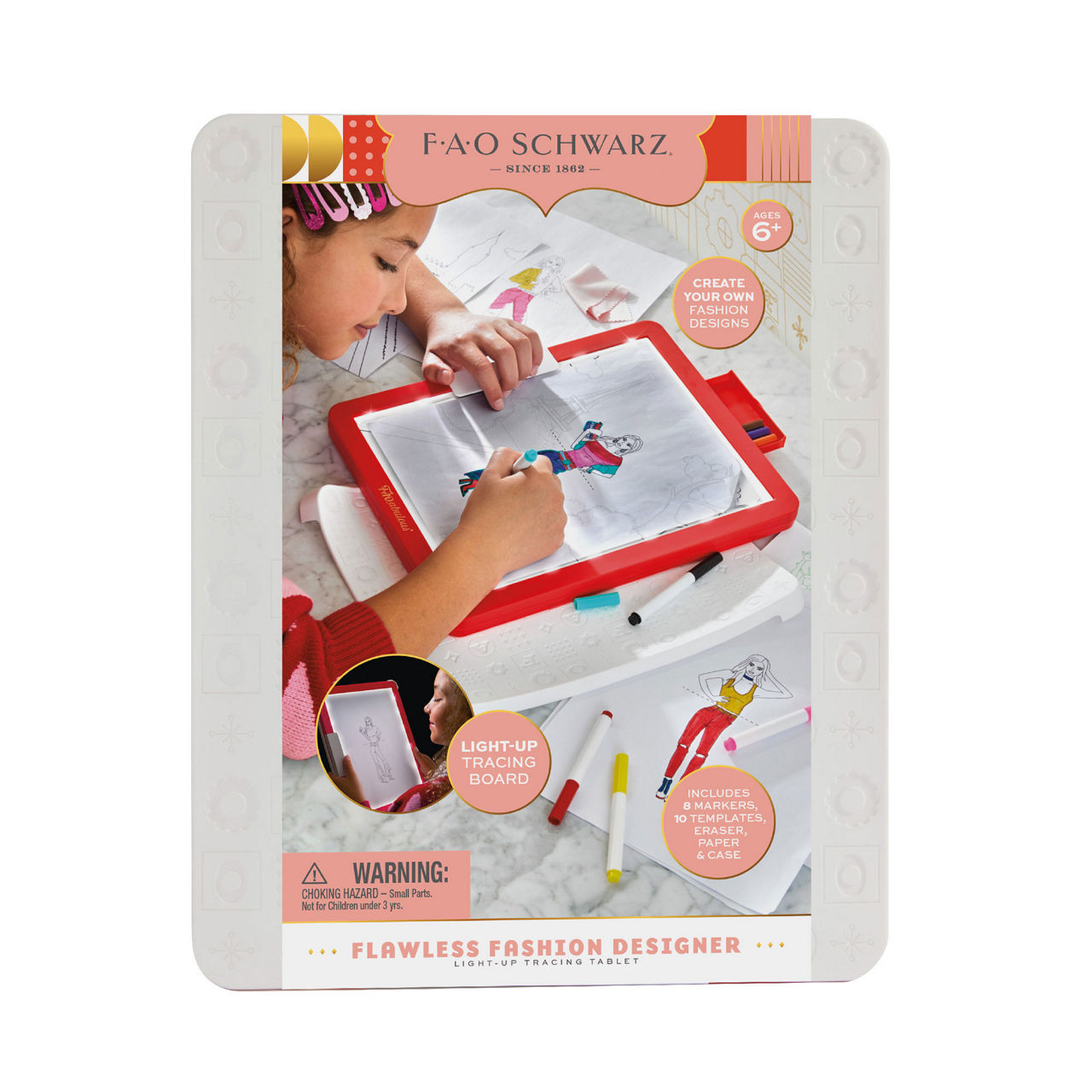 FAO SCHWARZ Flawless Fashion Designer Light-Up Tracing Tablet