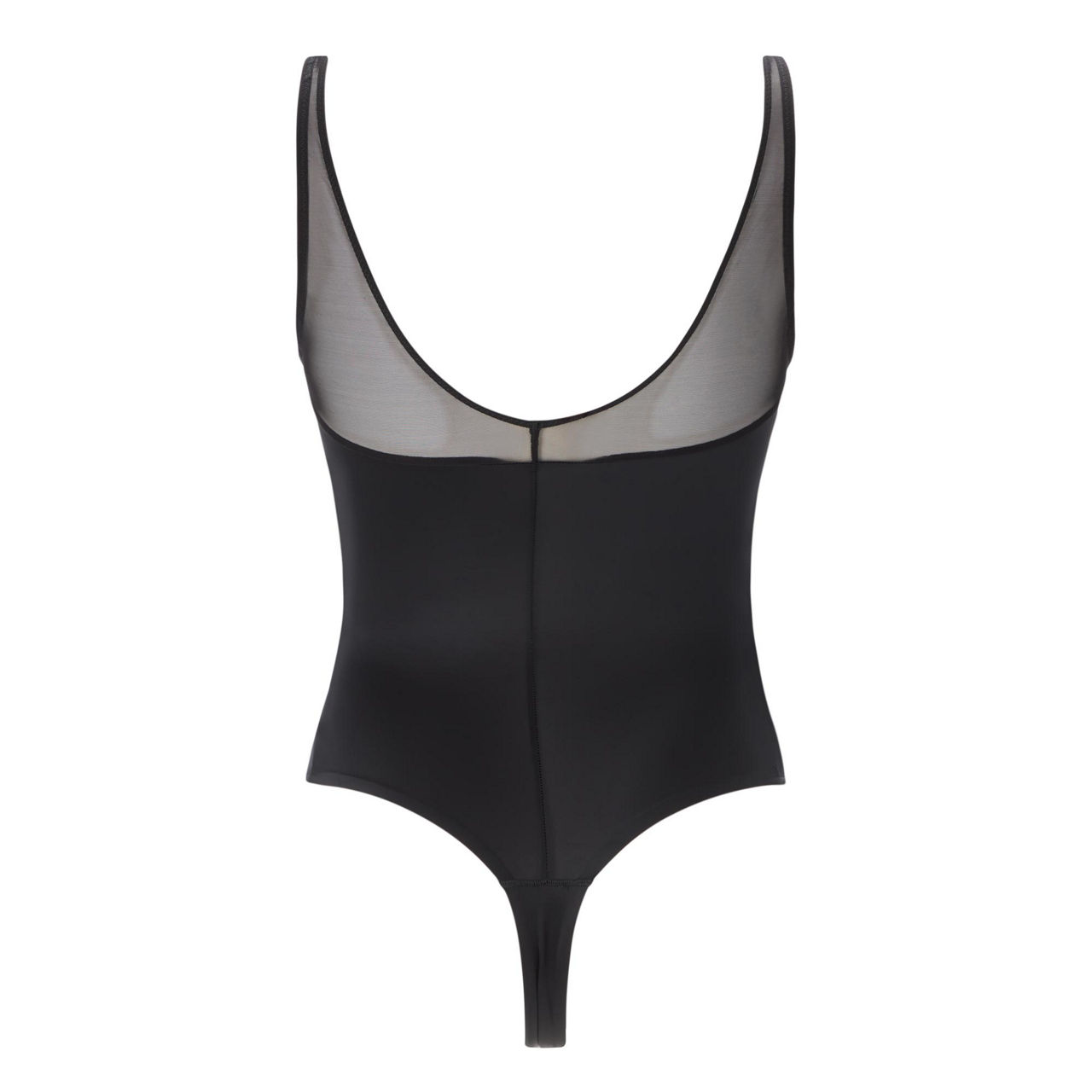 SPANX Shaping Satin Mesh Thong Bodysuit