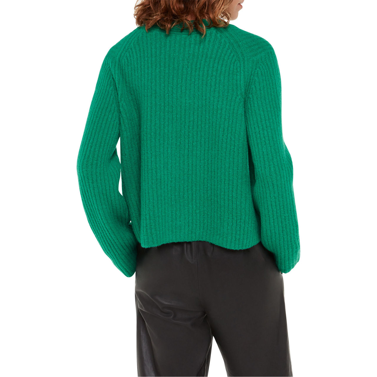 WHISTLES Ribbed Knit Cardigan