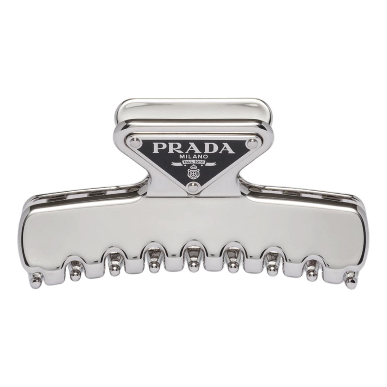 PRADA Logo Metal Hair Clip