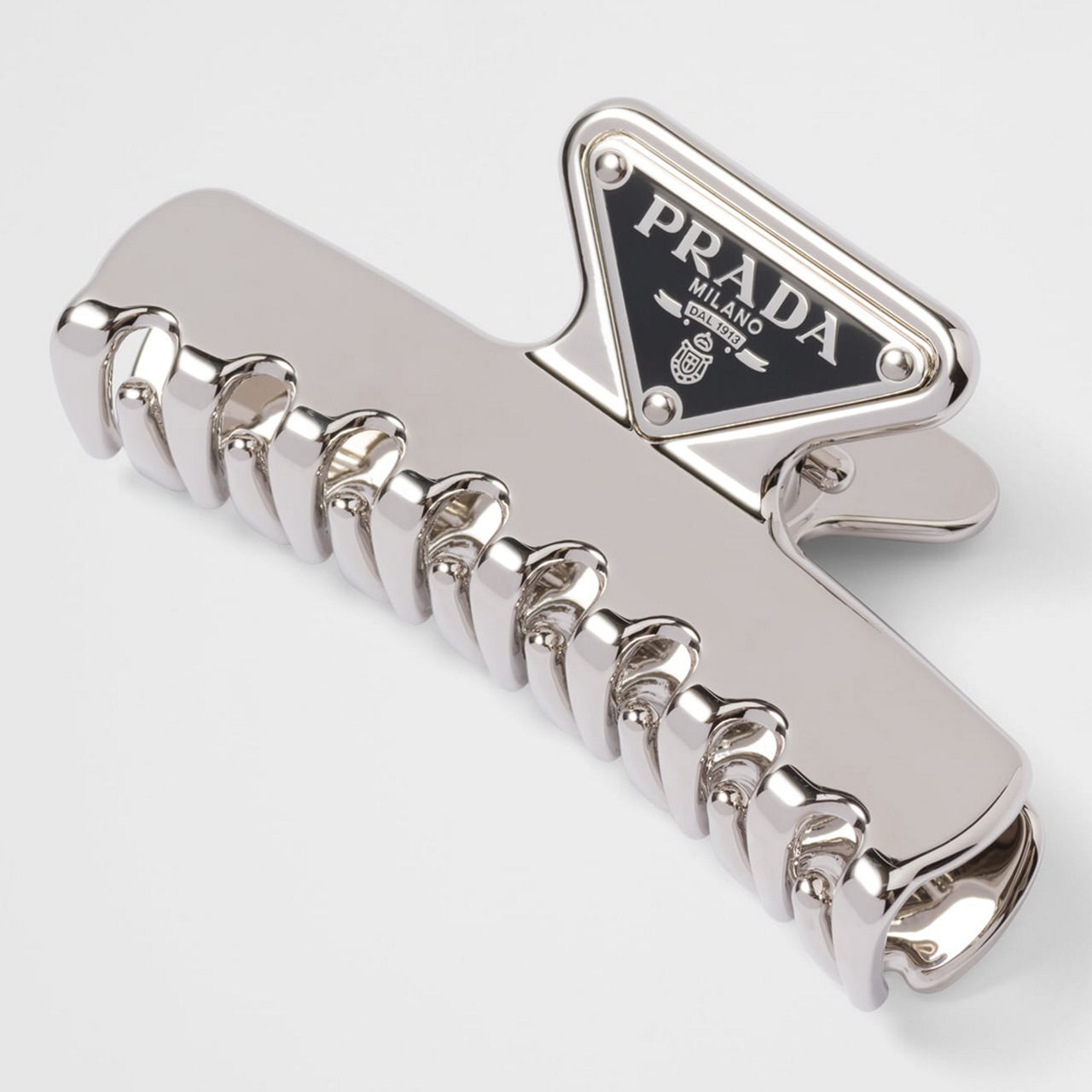 PRADA Logo Metal Hair Clip