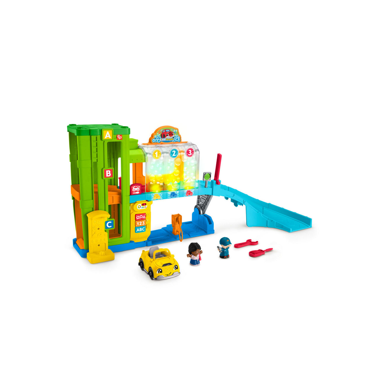 Little People Light-Up Learning Garage Playset