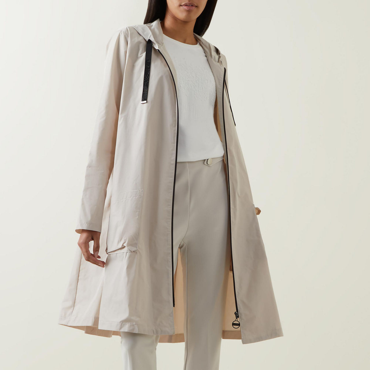 Drawstring Parka Jacket