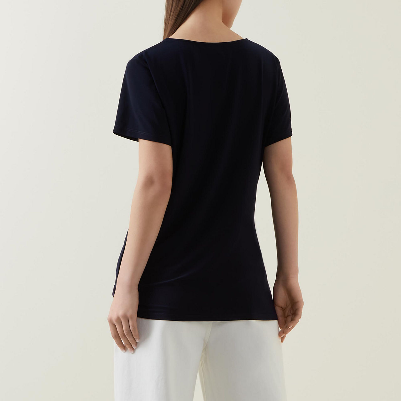 Gathered Asymmetric T-Shirt