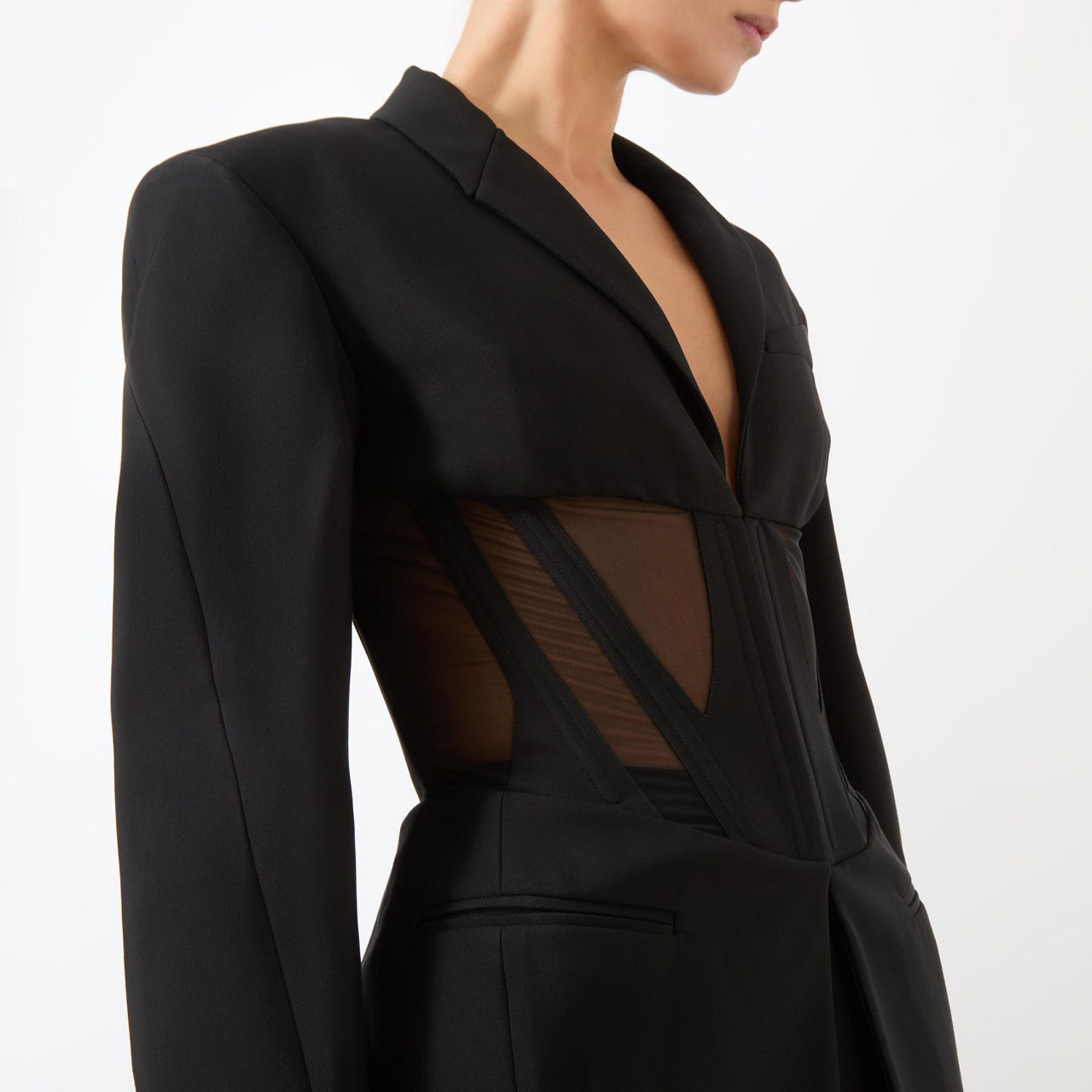 MUGLER Corset-Style Tailored Jacket