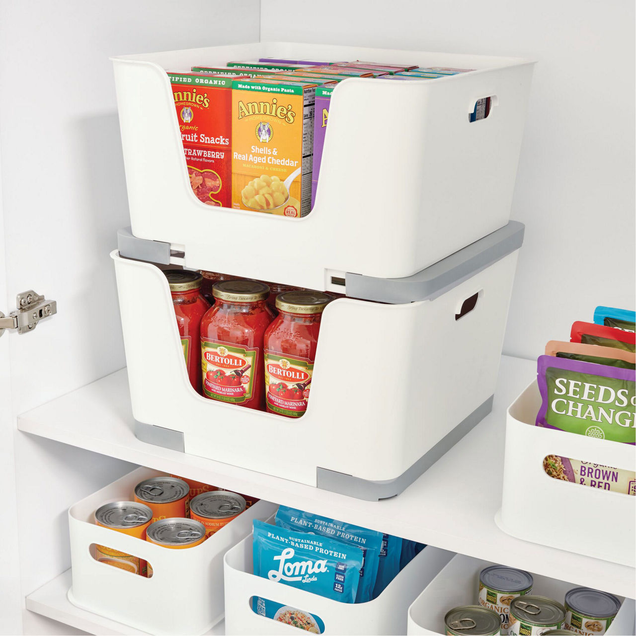 IDESIGN Open-Front Storage Basket