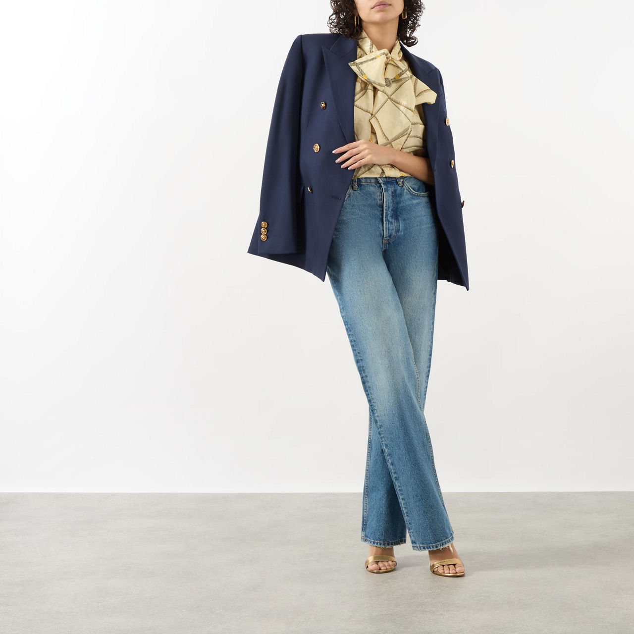 VERSACE Halter Rope Top