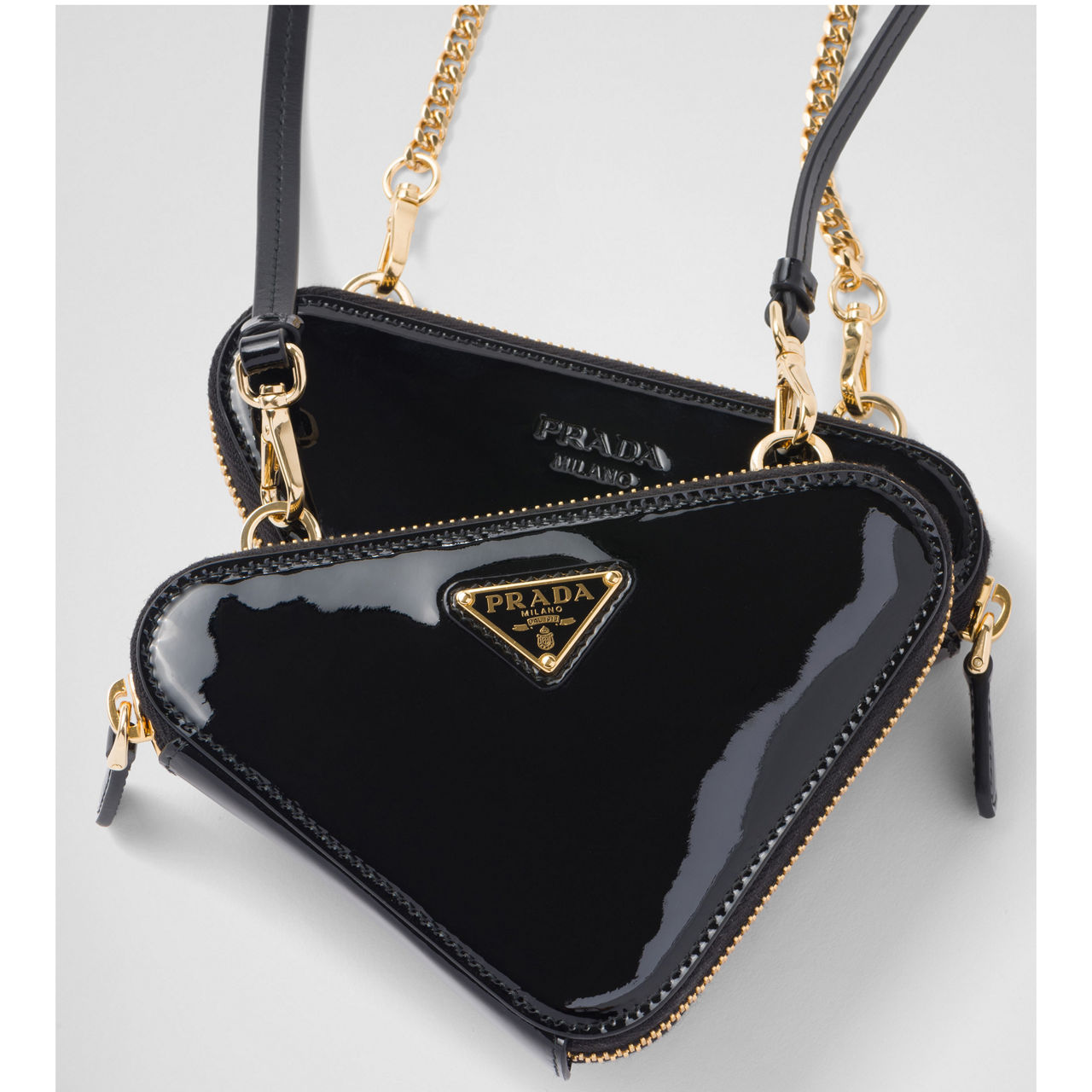 PRADA Patent Leather Mini Pouch