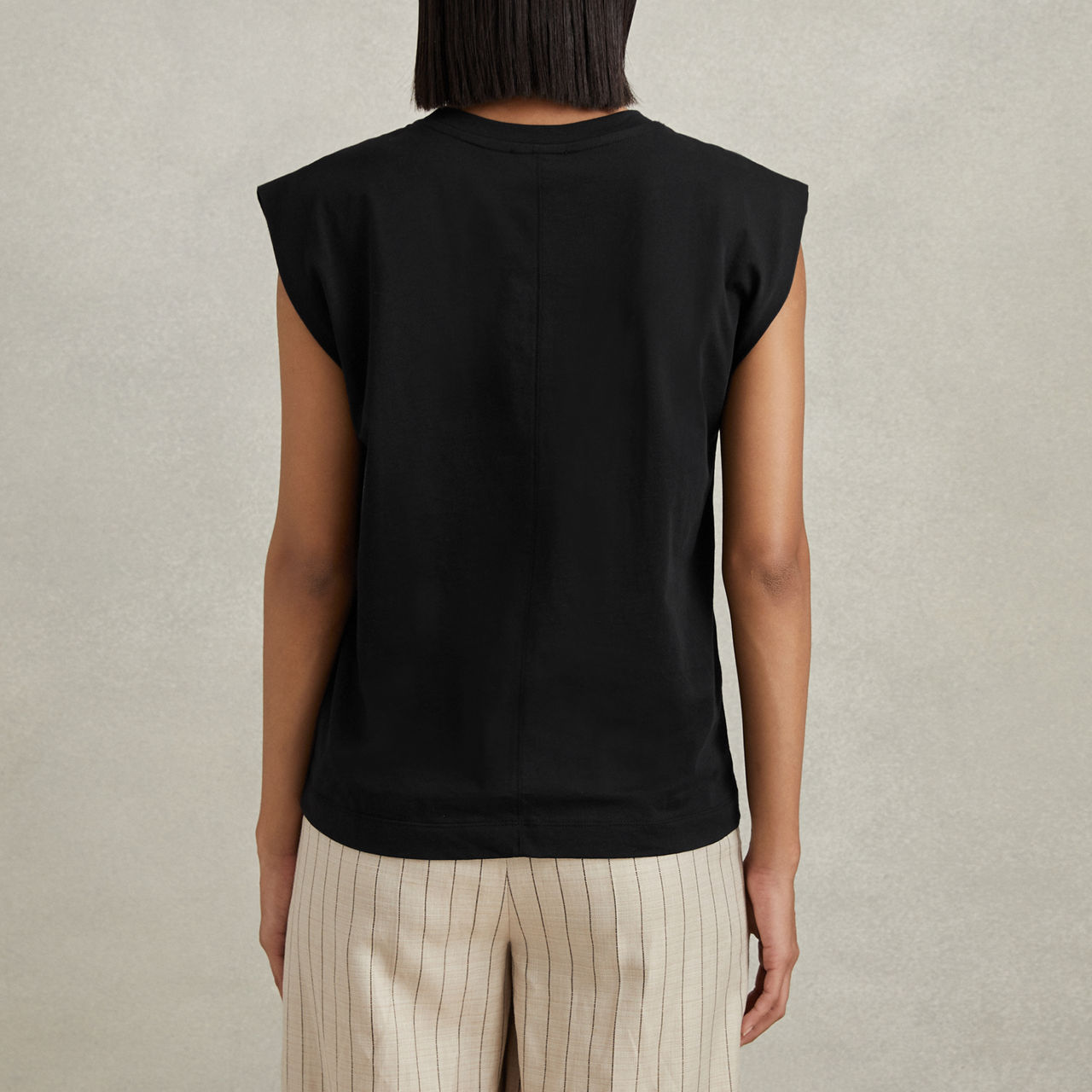 REISS Morgan Capped-Sleeve T-Shirt