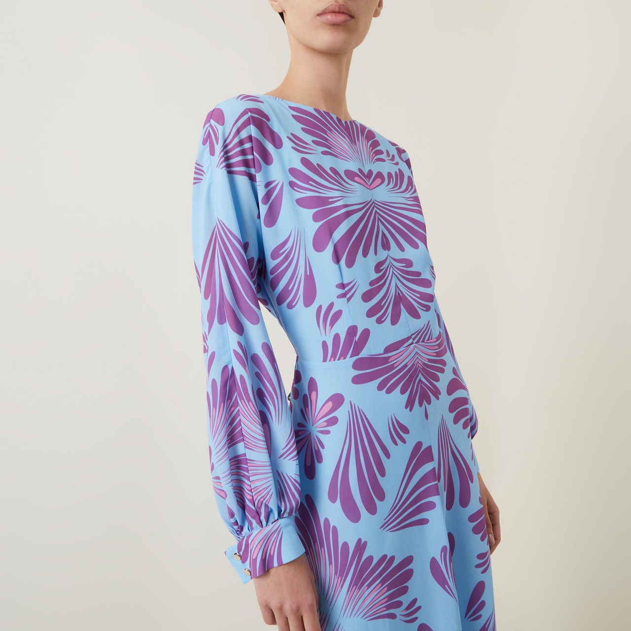 Iris Floral Motif Dress