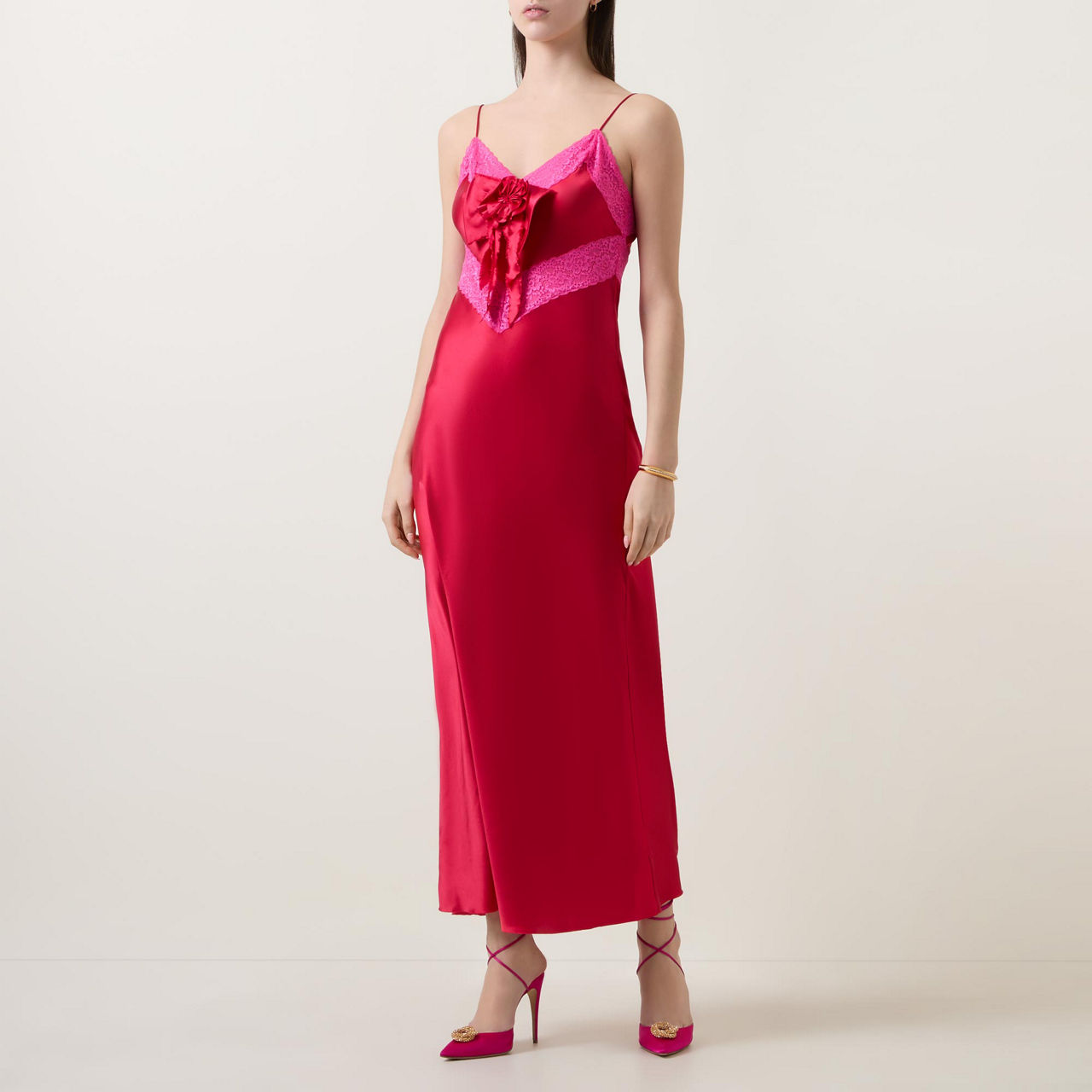 Loveshackfancy Serita Silk Slip Dress