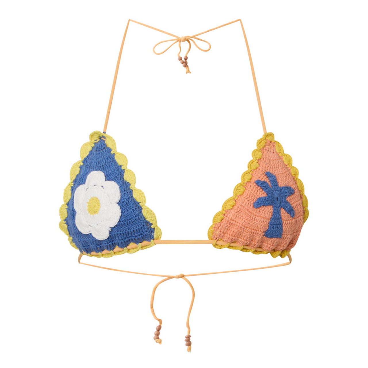 ITS NOW COOL Azores Crochet Triangle Bikini Top
