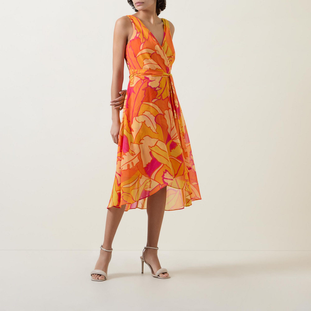 Tropical Wrap Dress