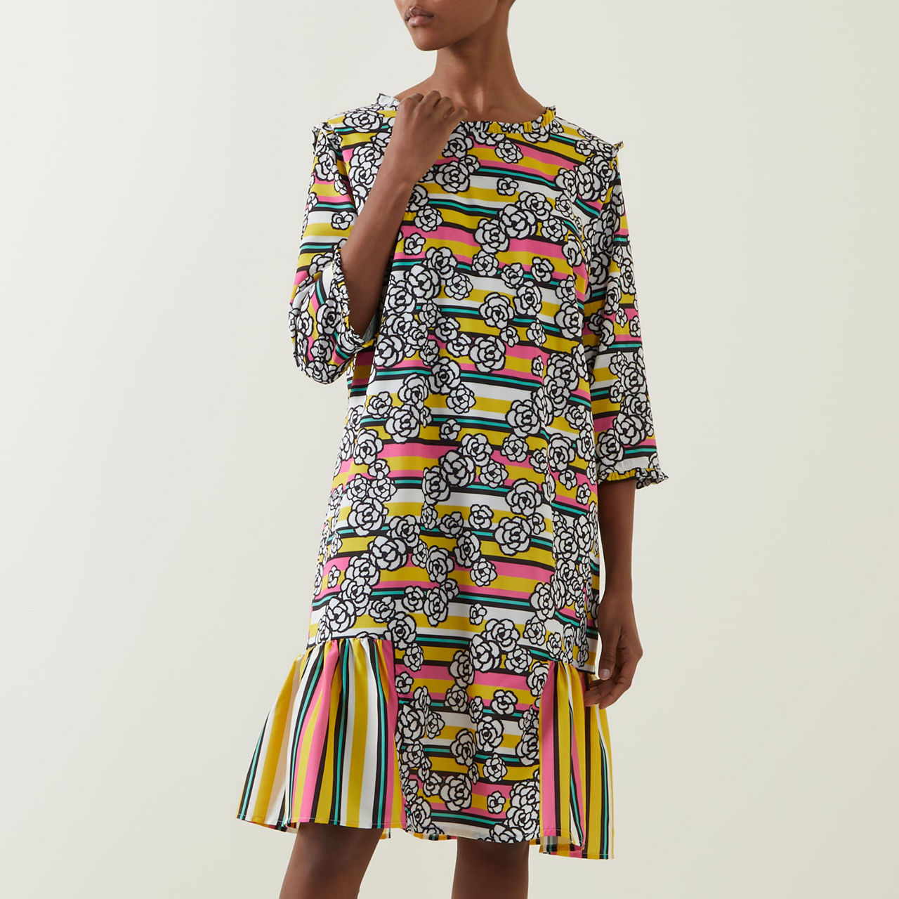 Greta Printed Shift Dress