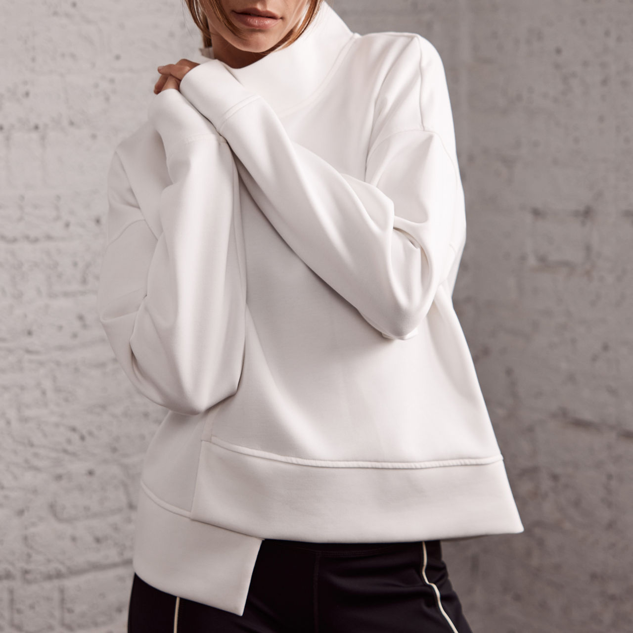 MINT VELVET Split Front Asymmetric Hem Sweatshirt