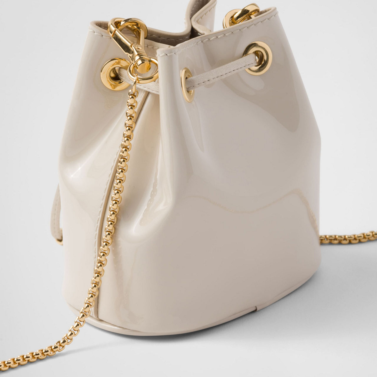 PRADA Patent Leather Mini-Pouch Bag