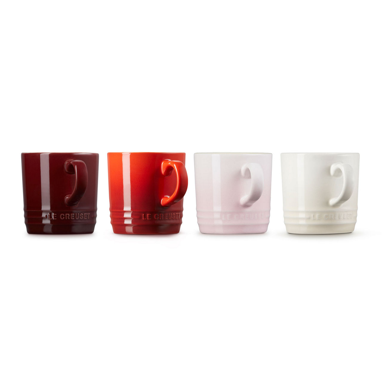 Stoneware Petits Fours Set of 4 Cappuccino Mugs
