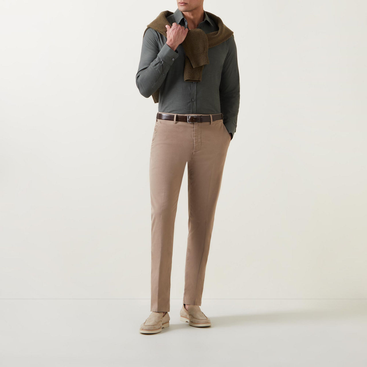 CANALI Garment Dyed Chinos