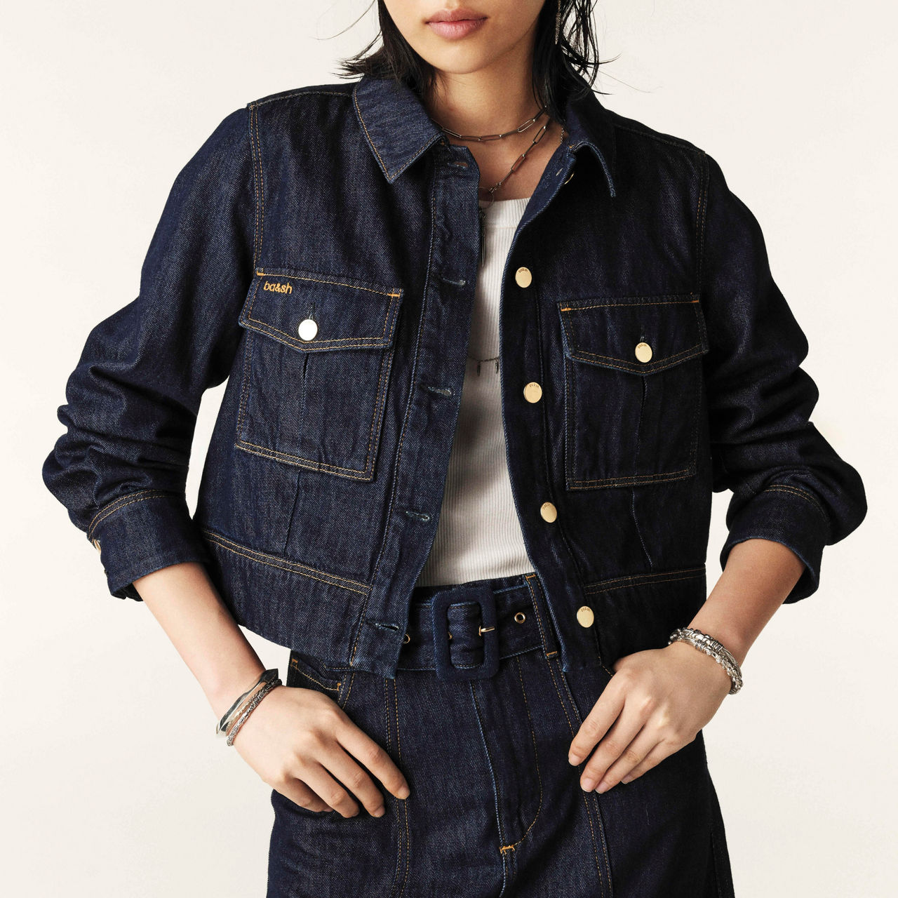 BA&SH Delia Denim Jacket