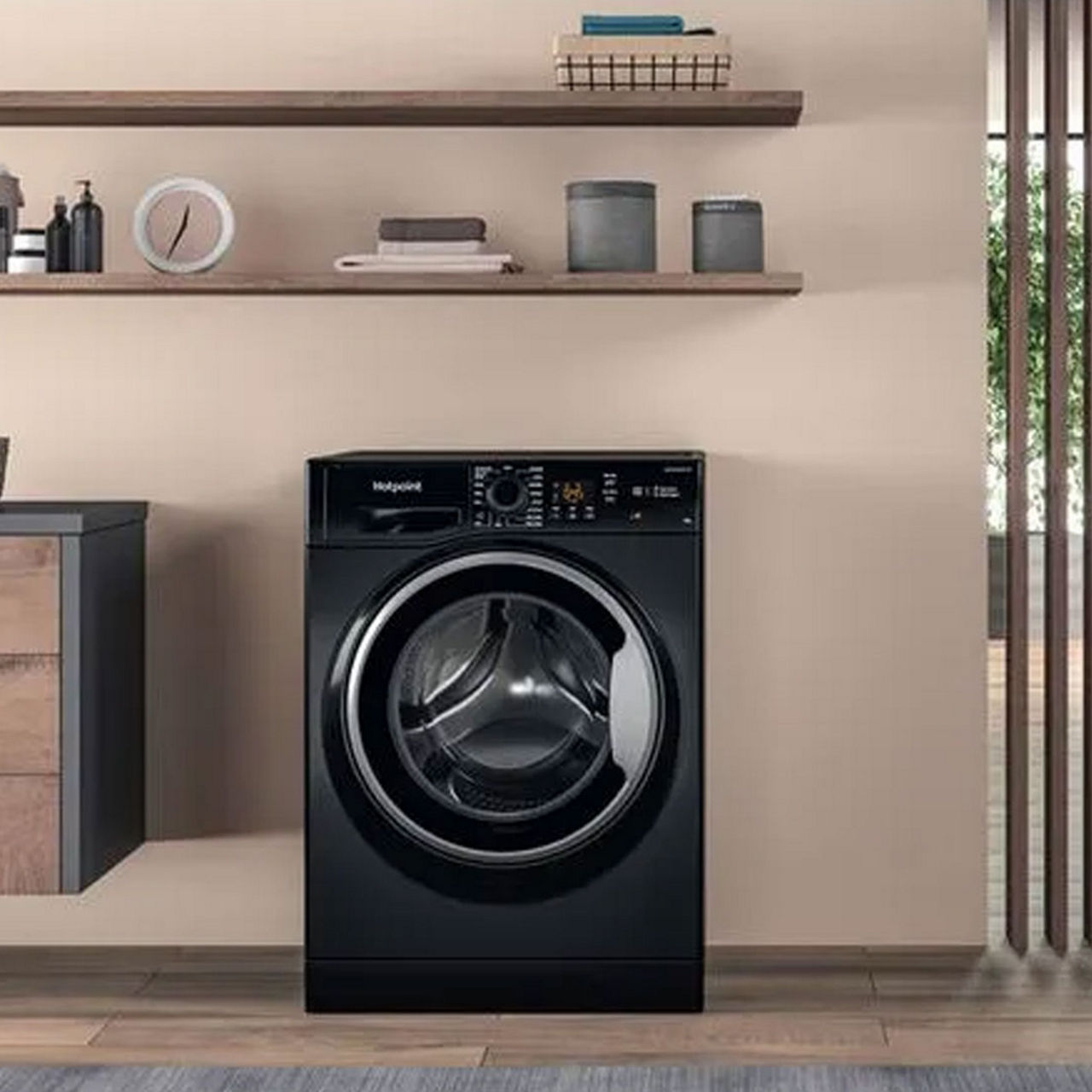 HOTPOINT 9kg Freestanding Washing Machine Black