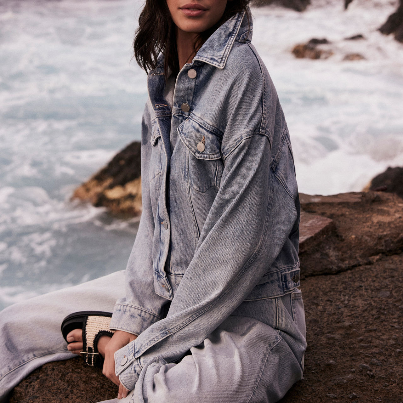 MINT VELVET Chest Pocket Denim Jacket