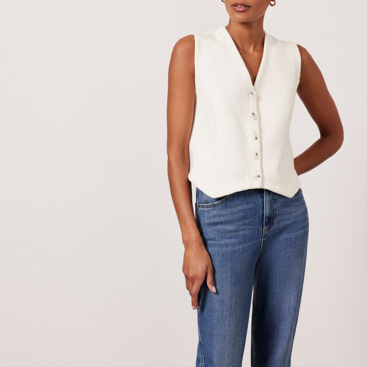 MINT VELVET Textured Waistcoat