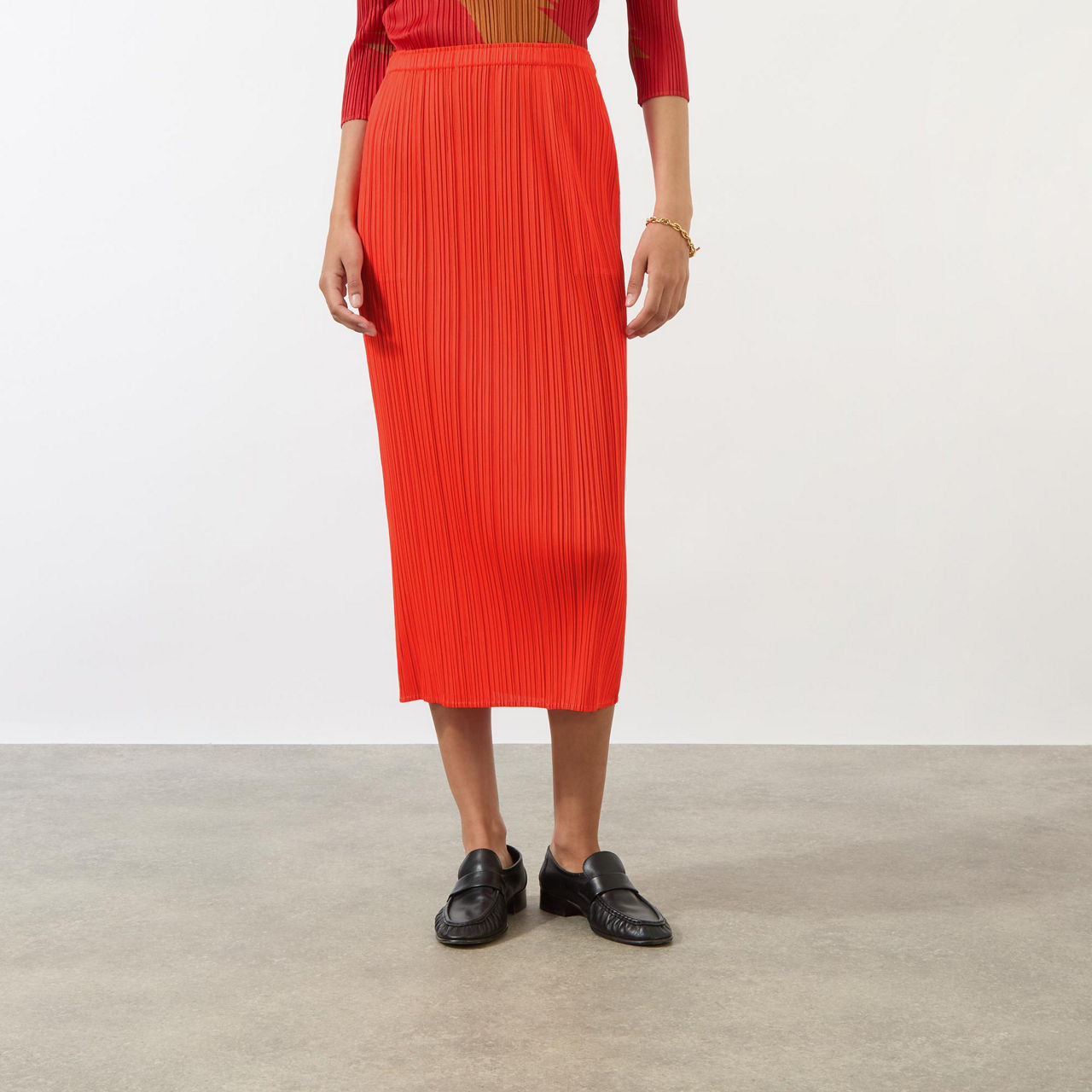 PLEATS PLEASE ISSEY MIYAKE Pleated Straight-Cut Skirt