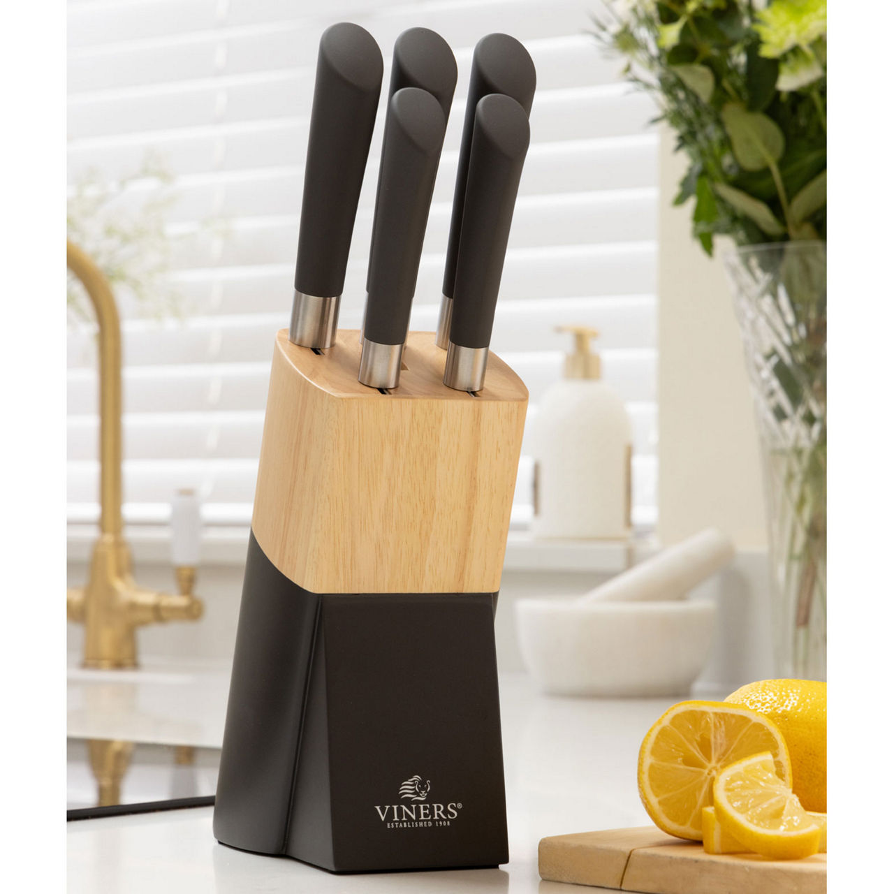 VINERS Allure Six-Piece Knife Block Set