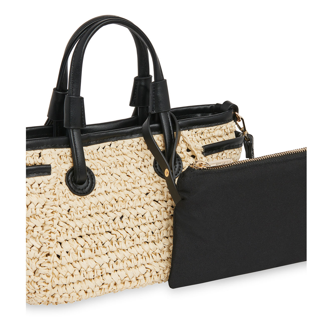 WHISTLES Aylin Mini Straw Tote Bag