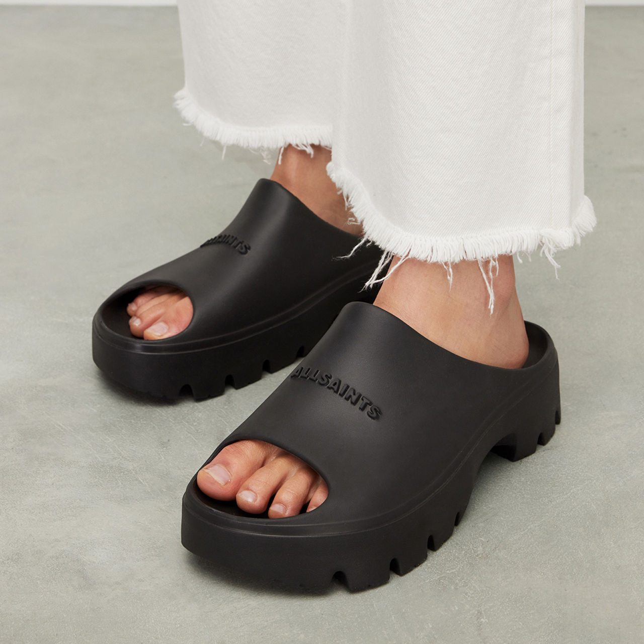 ALLSAINTS Eclipse Logo Flatform Sliders