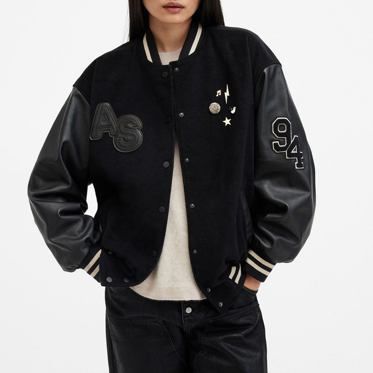 Valeria Varsity Bomber Jacket