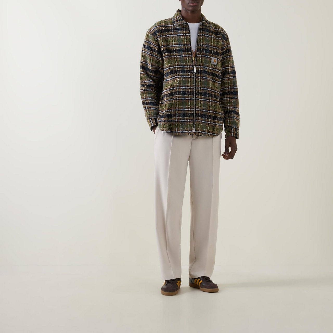 CARHARTT WIP Stroy Checked Zip-Up Overshirt