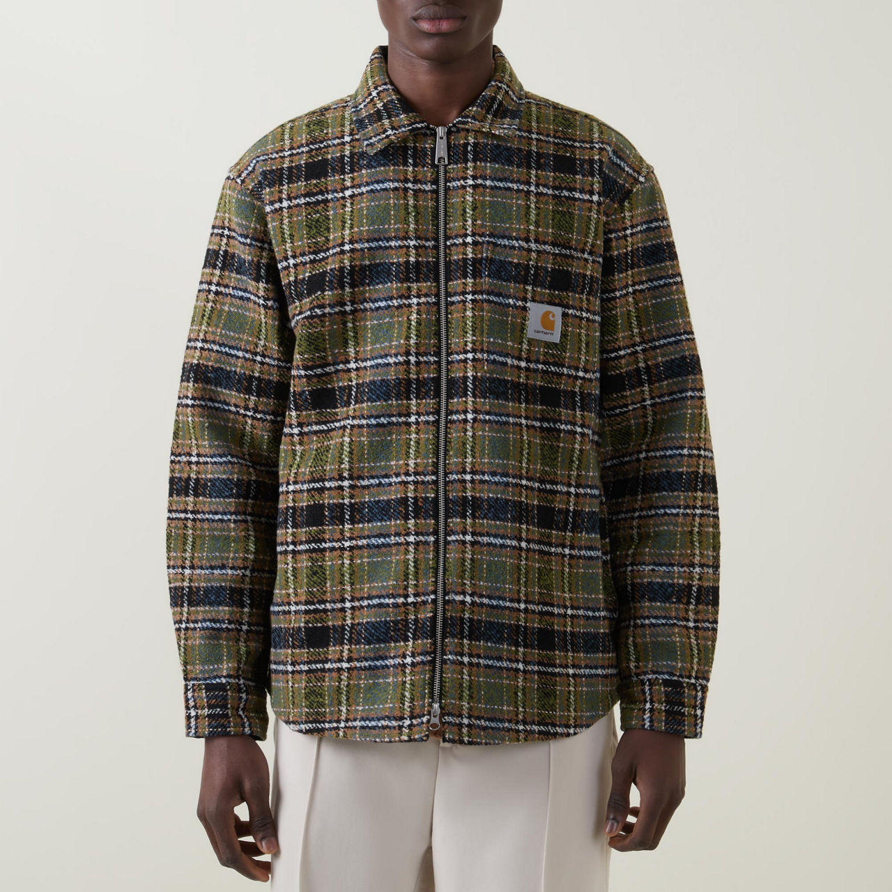 CARHARTT WIP Stroy Checked Zip-Up Overshirt