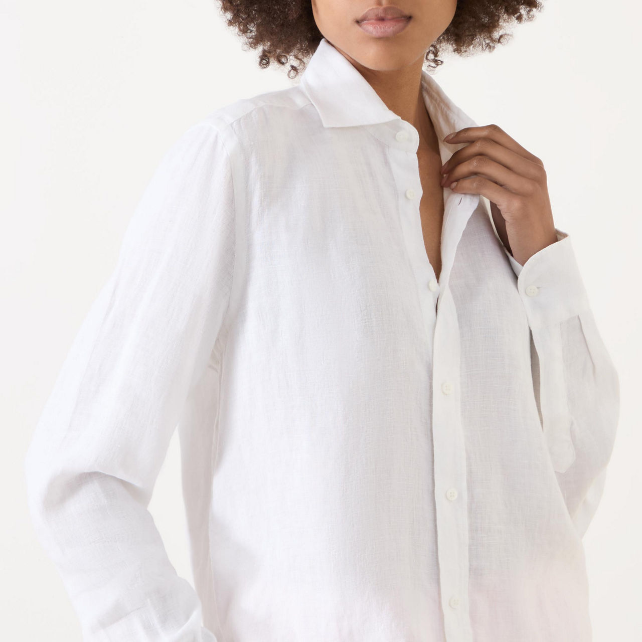 WITH NOTHING UNDERNEATH The Boyfriend Linen Shirt