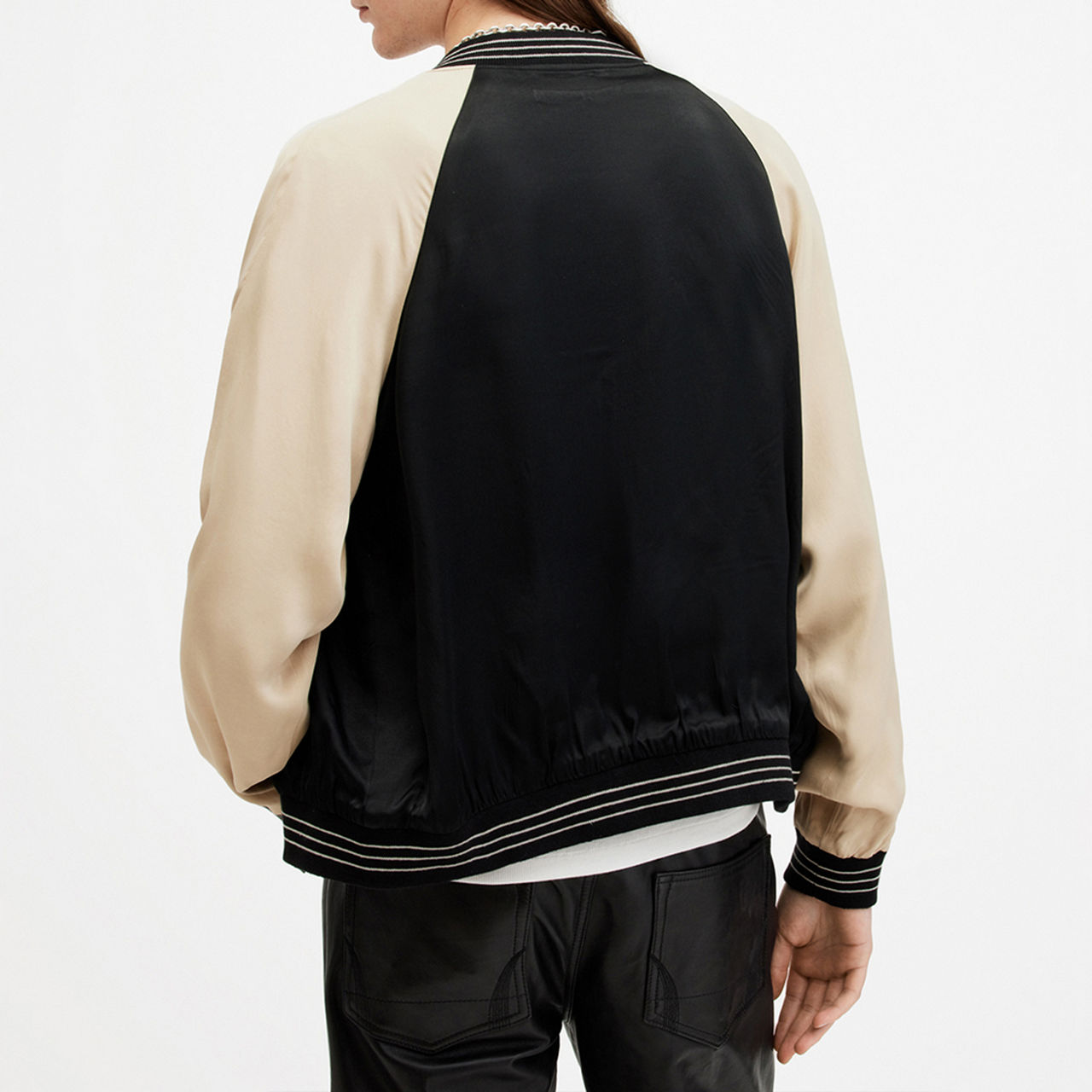 Reversible Satin Tour Bomber Jacket
