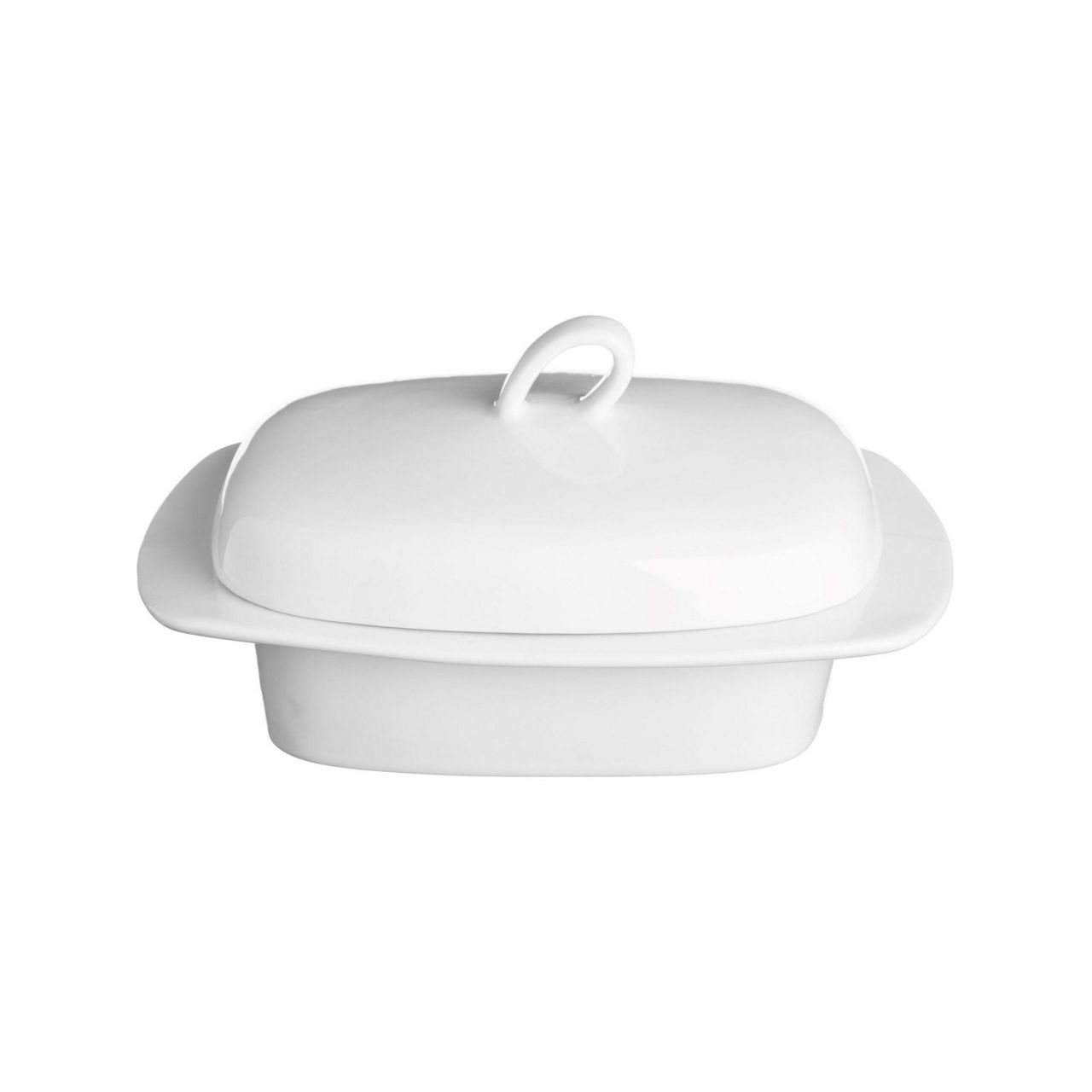 PRICE KENSINGTON Simplicity Butter Dish With Lid WHITE