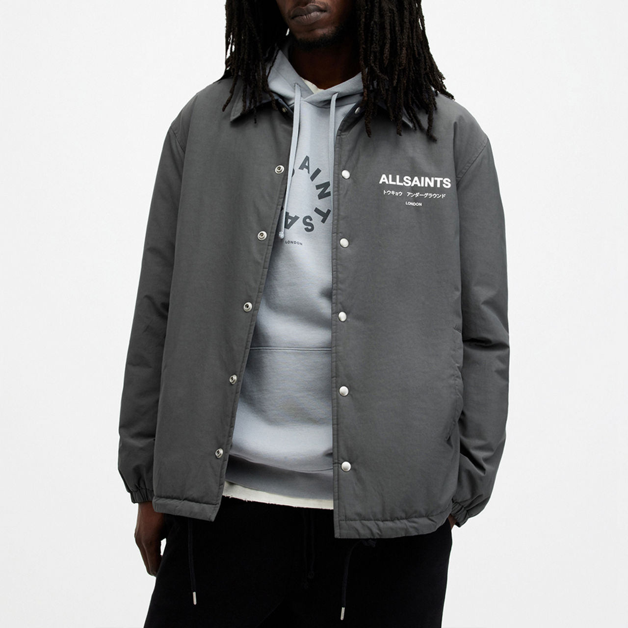 ALLSAINTS Underground Logo Coach Jacket