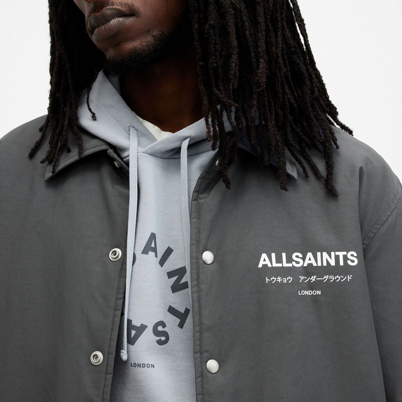ALLSAINTS Underground Logo Coach Jacket