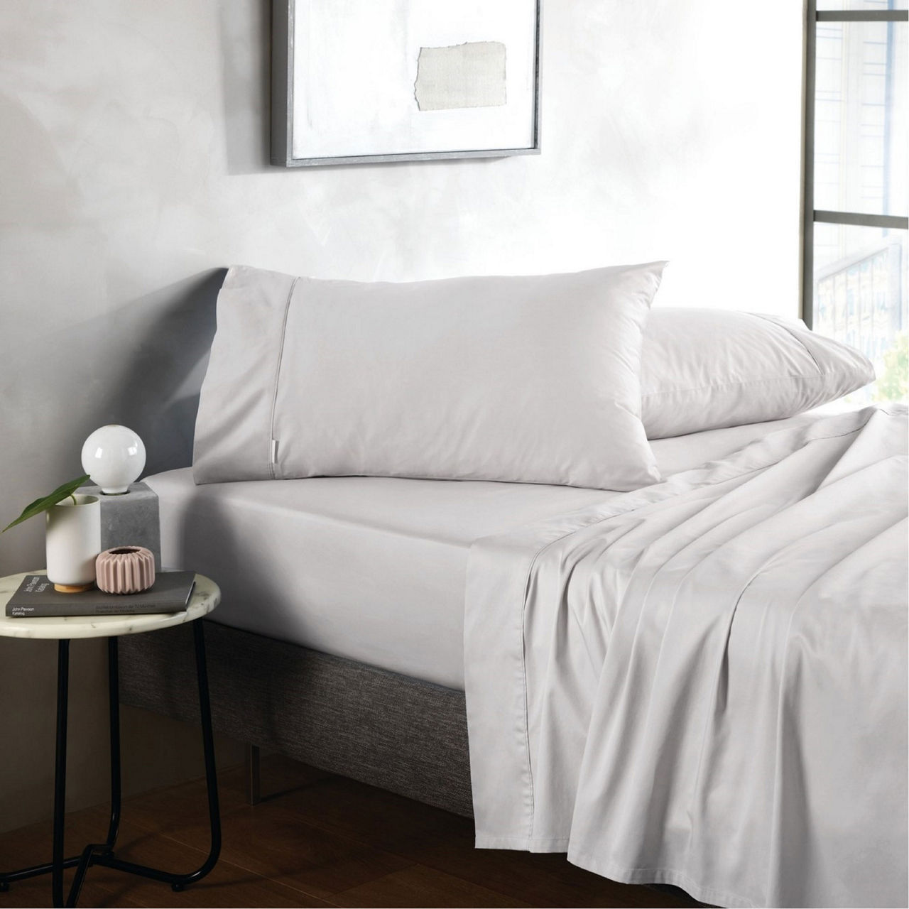 500 Thread Count Flat Sheet Silver