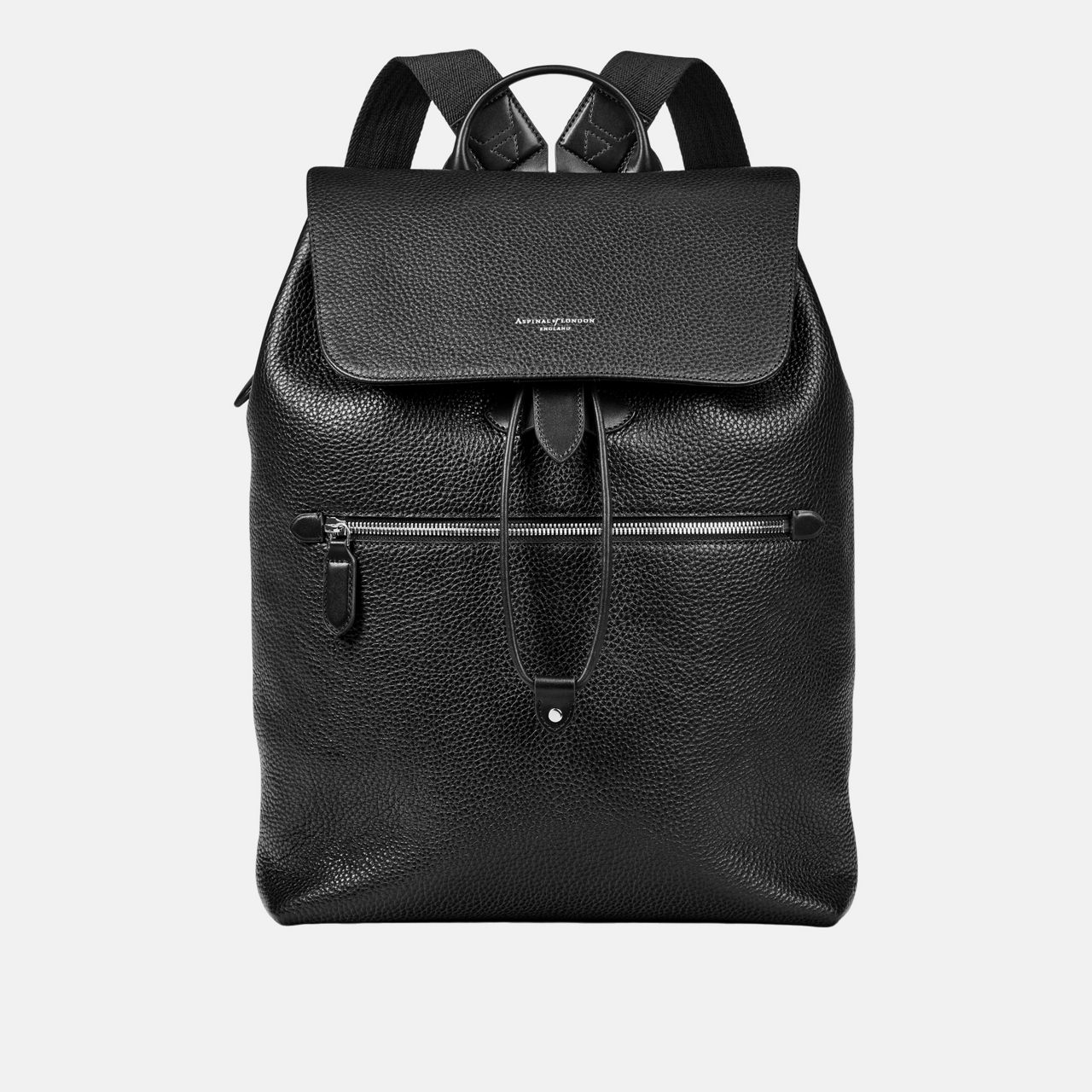 ASPINAL OF LONDON Reporter Grained Leather Backpack