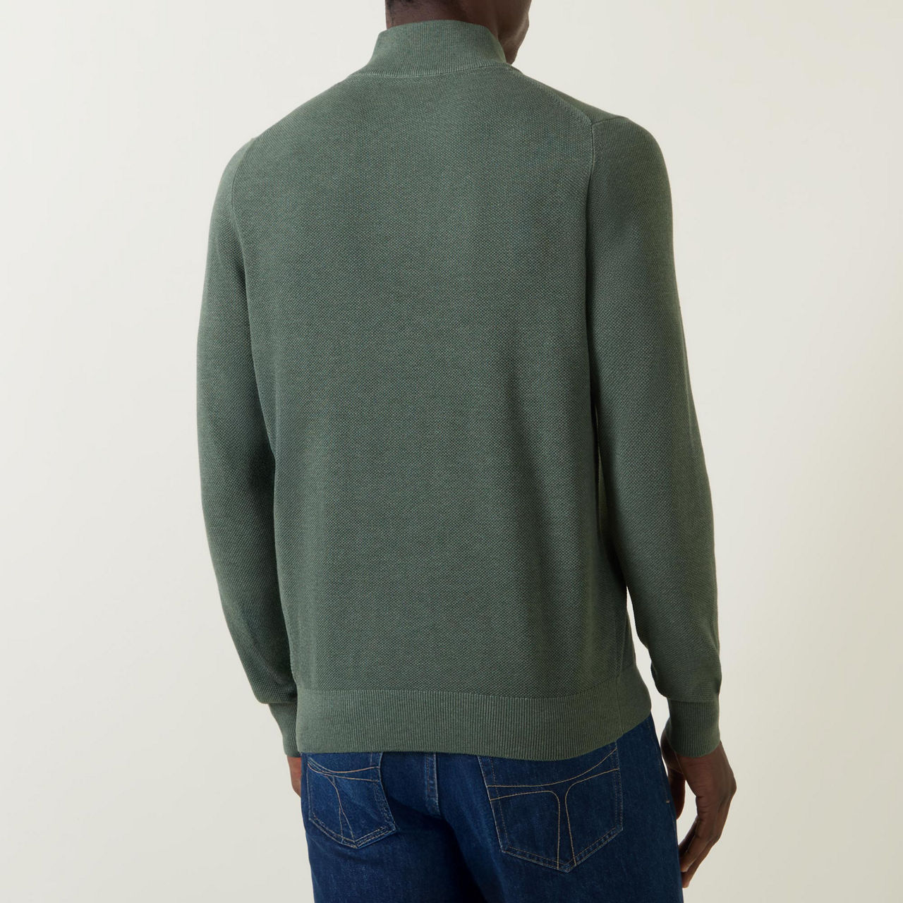 Structure Logo Half-Zip Sweater