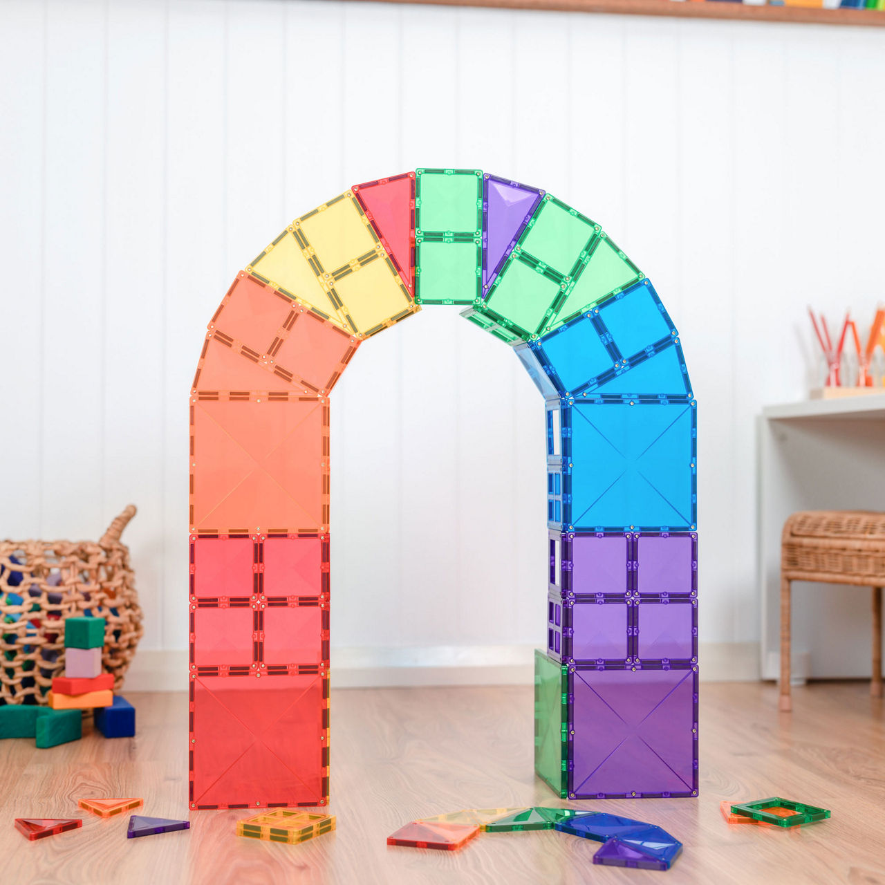 CONNETIX Magnetic Tiles Rainbow Starter Pack