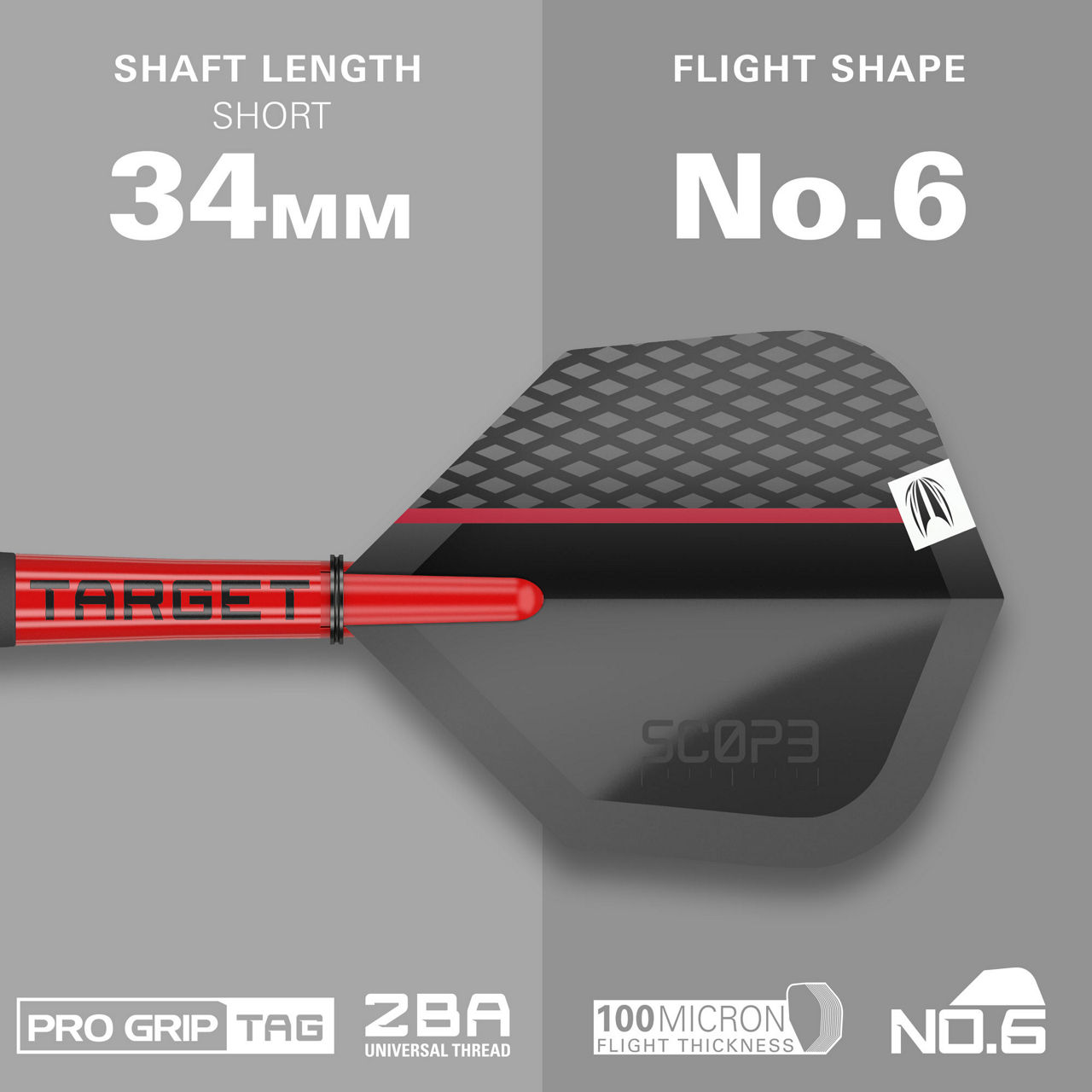 TARGET DARTS Target Scope 90% Tungsten Darts