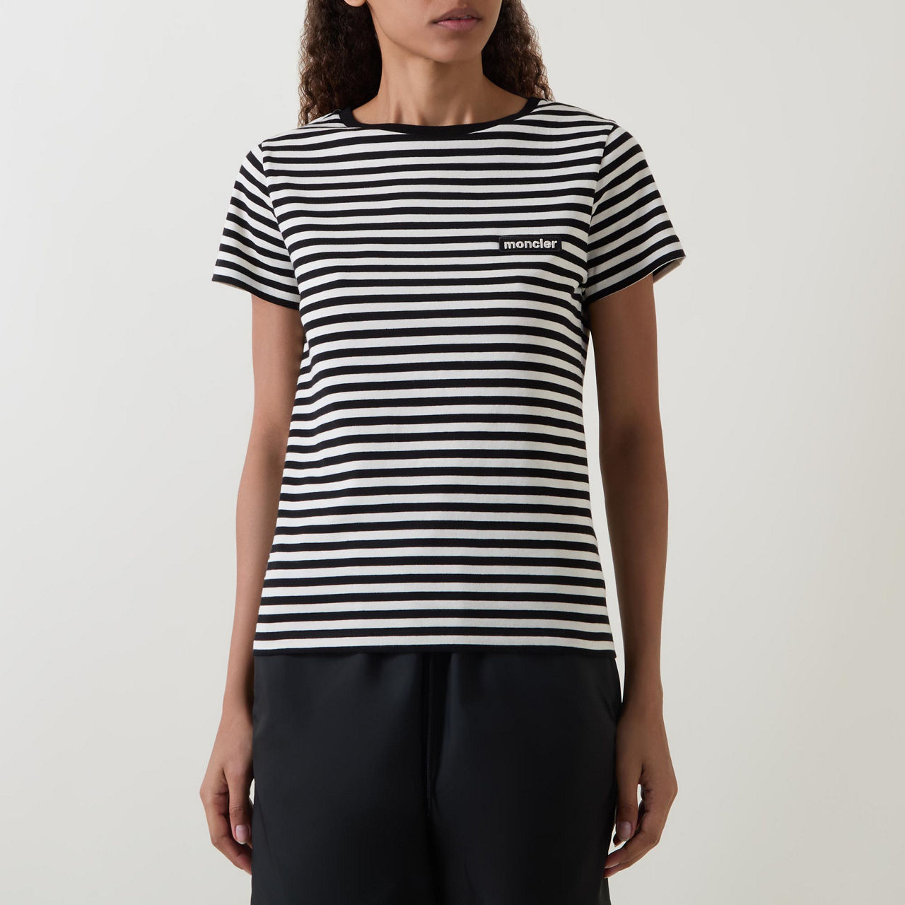 MONCLER Stripe Logo T-Shirt