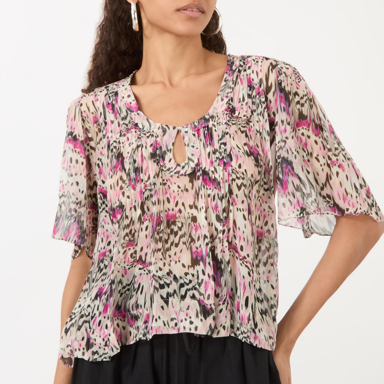 ISABEL MARANT Ruta Abstract Printed Silk Blouse