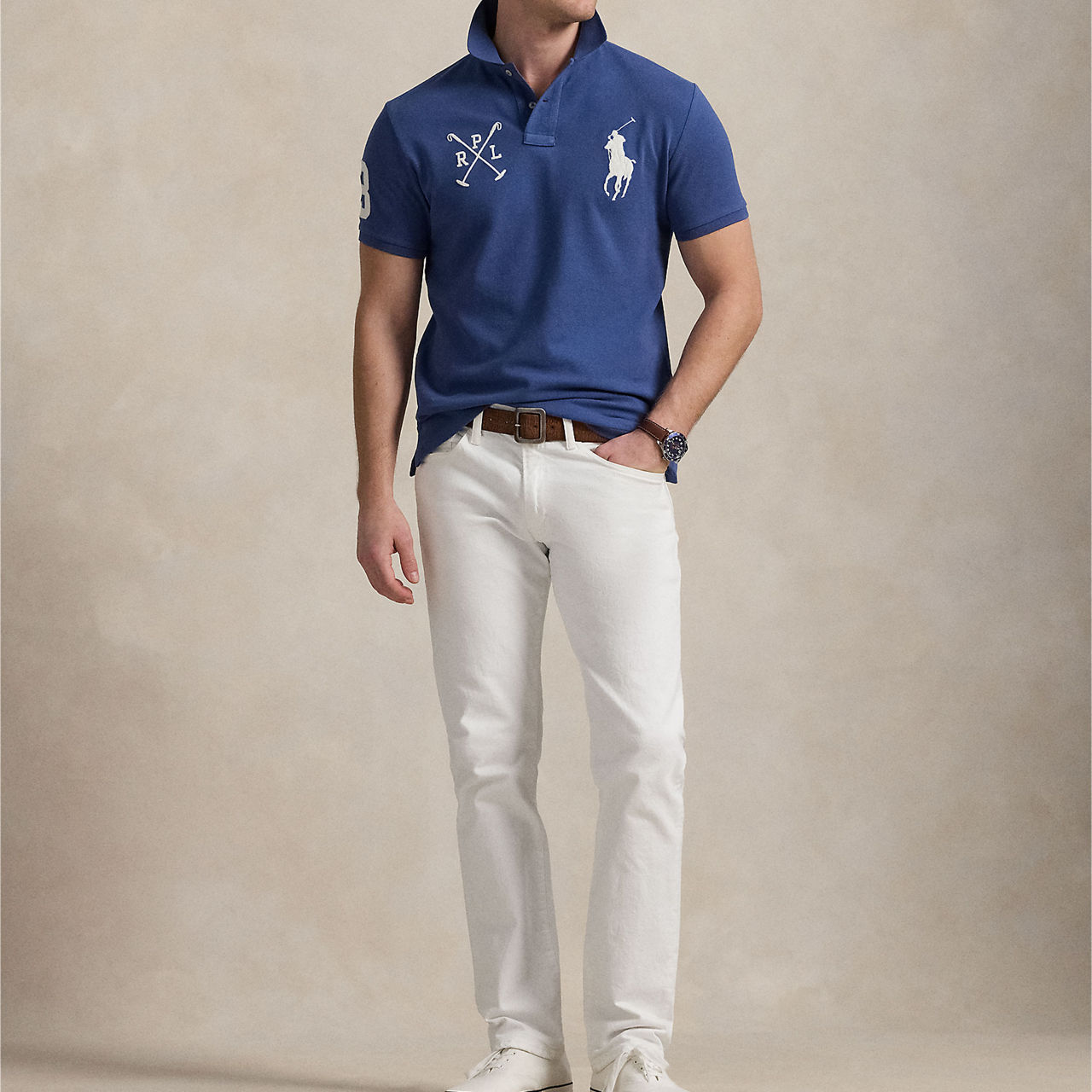 Big Polo Player Logo Polo Shirt