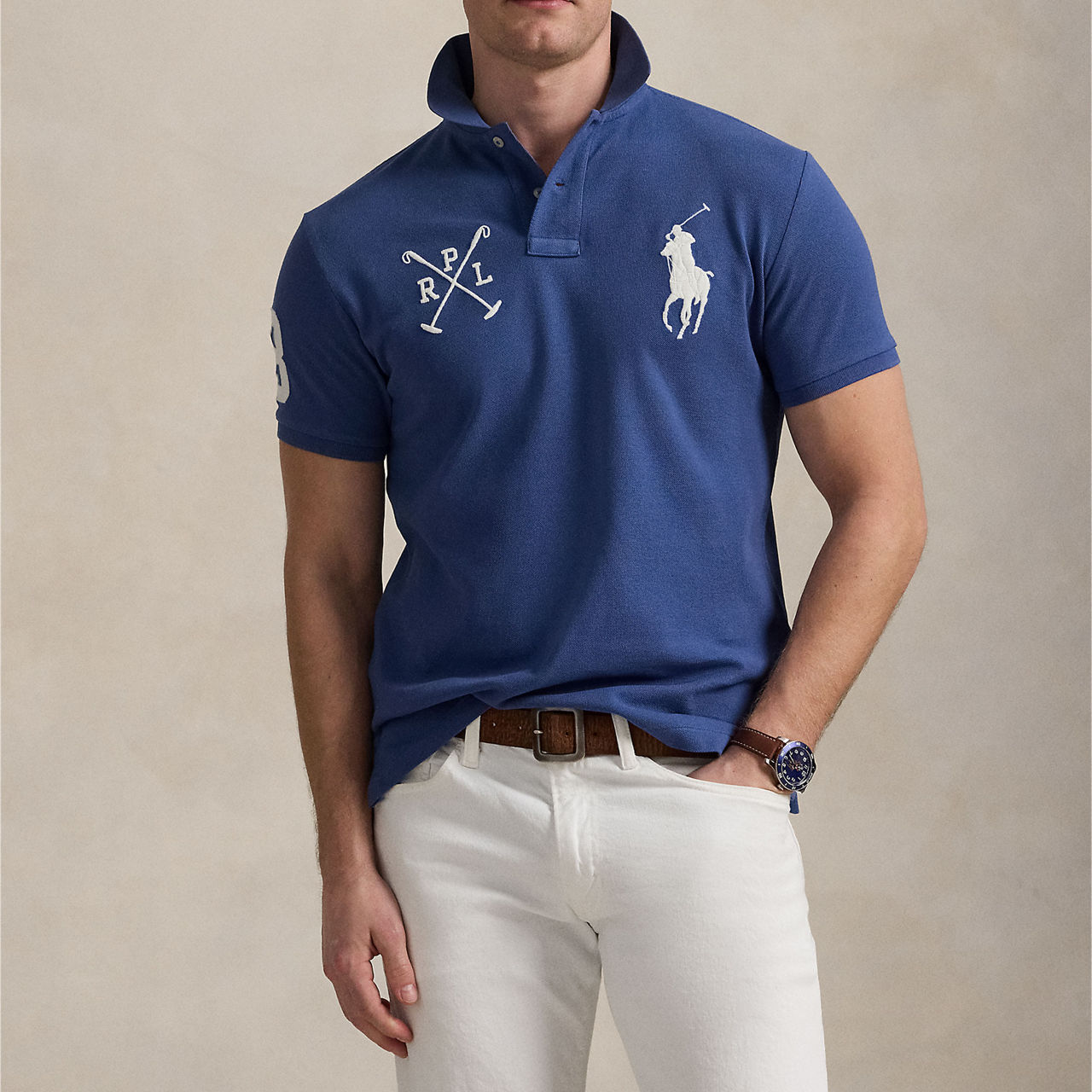 Big Polo Player Logo Polo Shirt